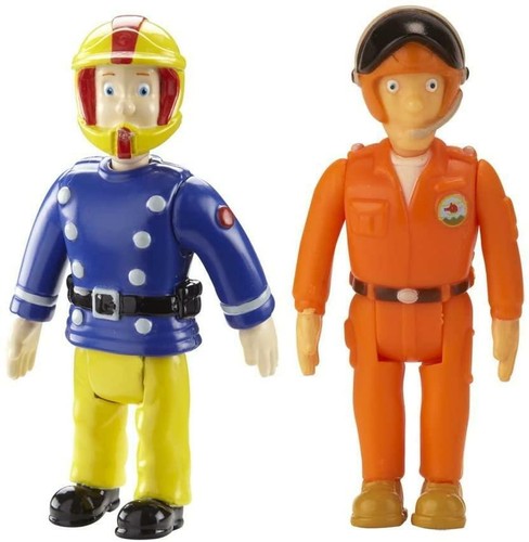 Fireman Sam TWIN FIGURE PACKS - Sam with Quad bike helmet & Tom Thomas ...