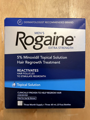Men's Rogaine Extra Strength Topical Solution 3 Month Supply - EXP 12/ ...