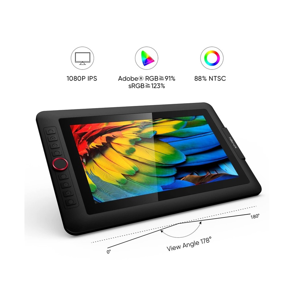 XPPen Drawing Tablet with Screen Full-Laminated Graphics Drawing ...