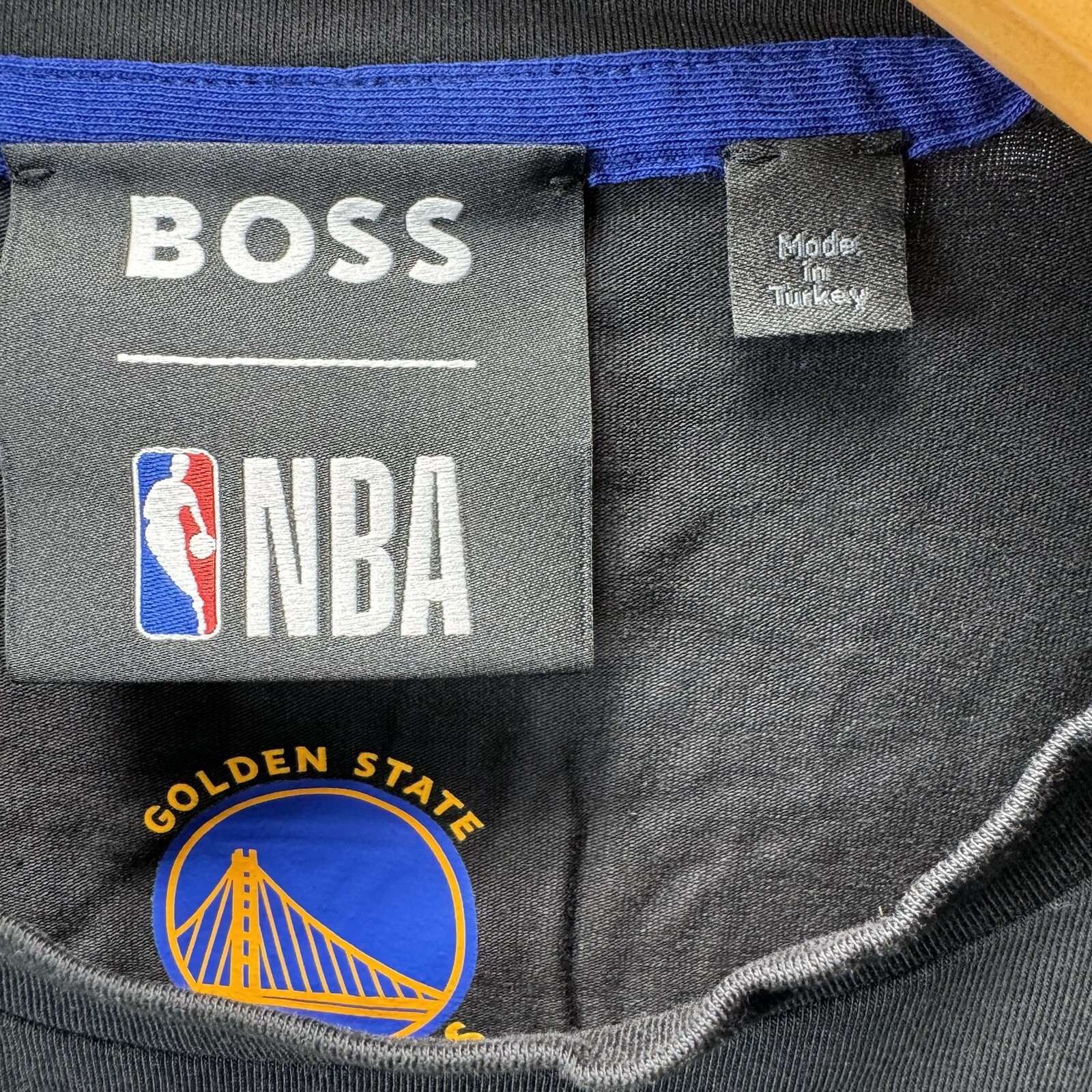 New Hugo Boss X NBA Men's Black Short Sleeve T-Shirt US L. (Lanyard ...