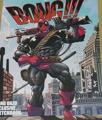 BONG DAZO EXCLUSIVE SKETCH BOOK BONG!!! Deadpool etc | eBay
