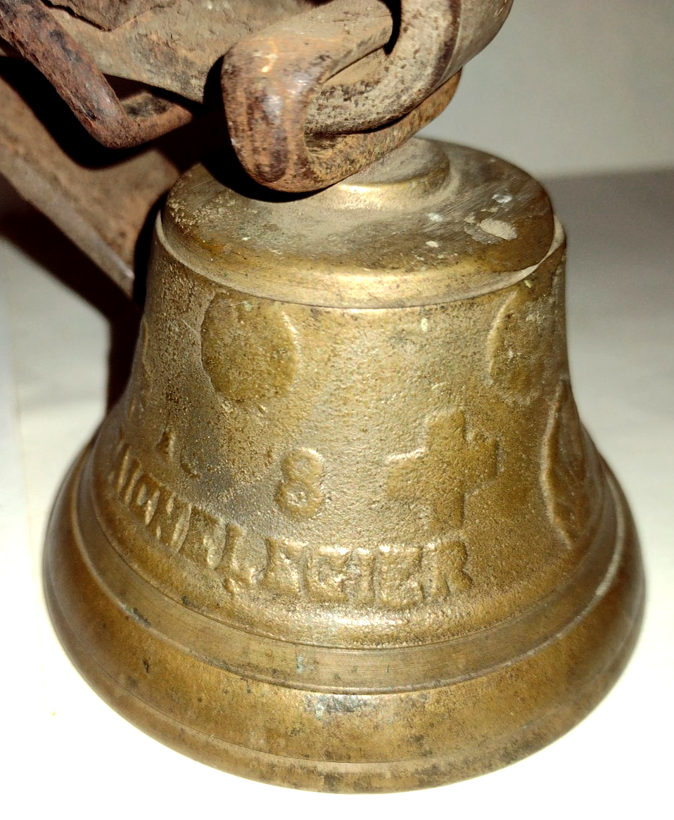 1878 Saignelegier Chiantel Fondeur Swiss Goat Cow Bell Brass Collar ...