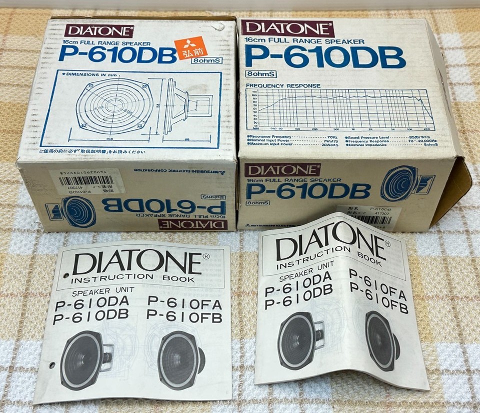 DIATONE P-610DB 16cm Full Range Speaker Unit 8ohm USED JAPAN speaker ...
