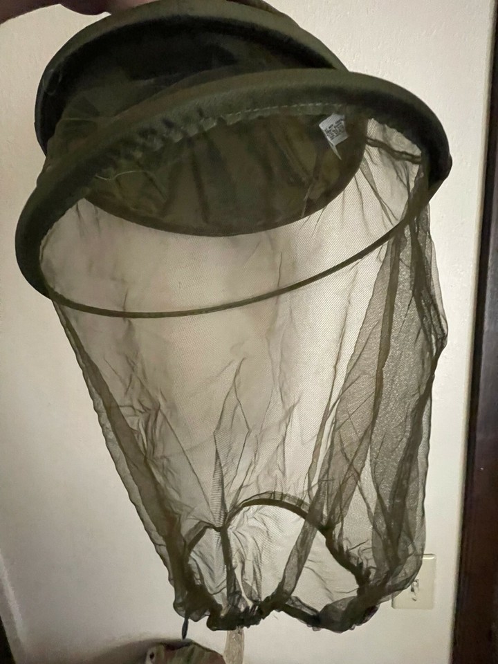 Brand New MILITARY INSECT HEAD NET HAT Mosquito Military MADE IN THE ...