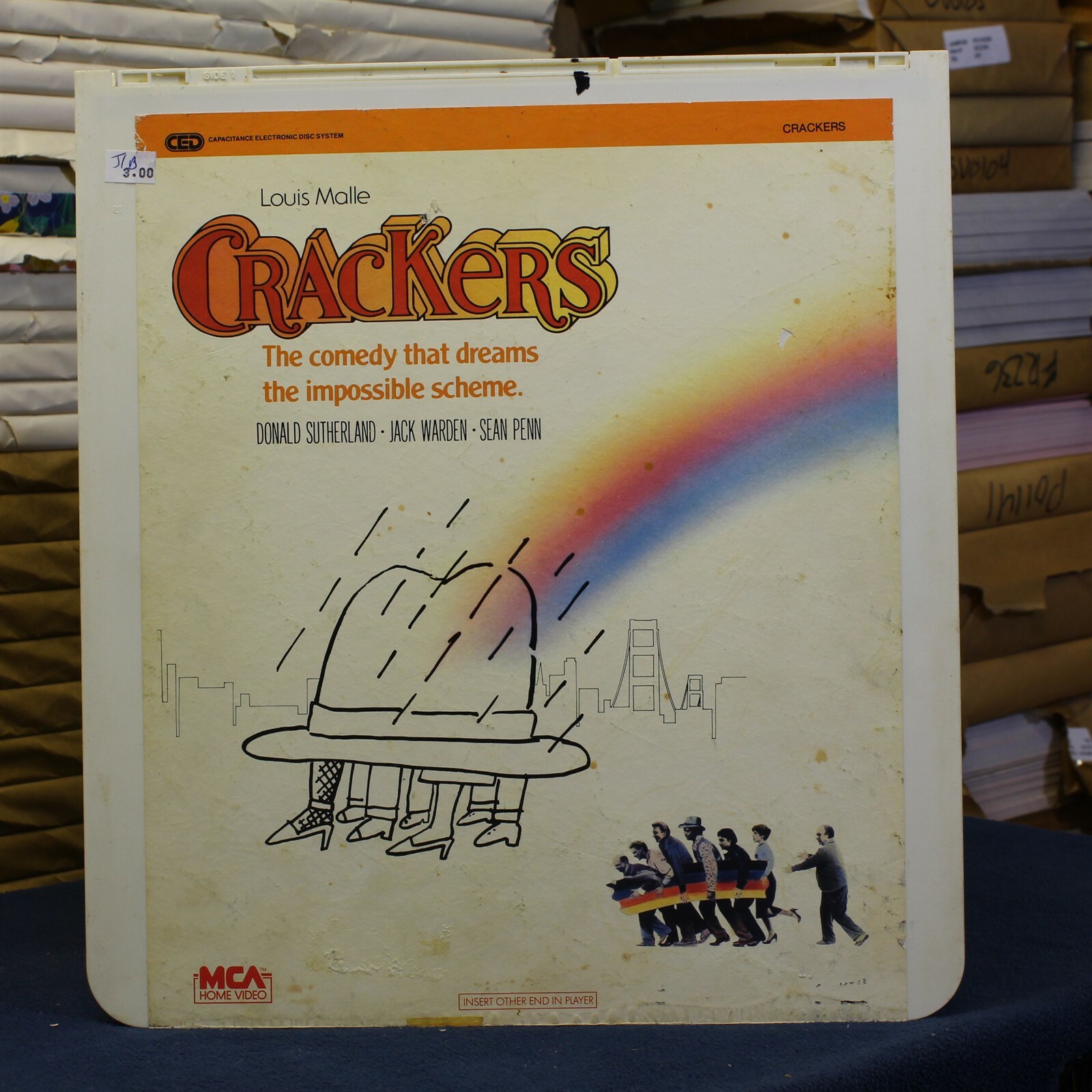 Crackers Donald Sutherland Sean Penn #87977 - CED Video Disc | eBay