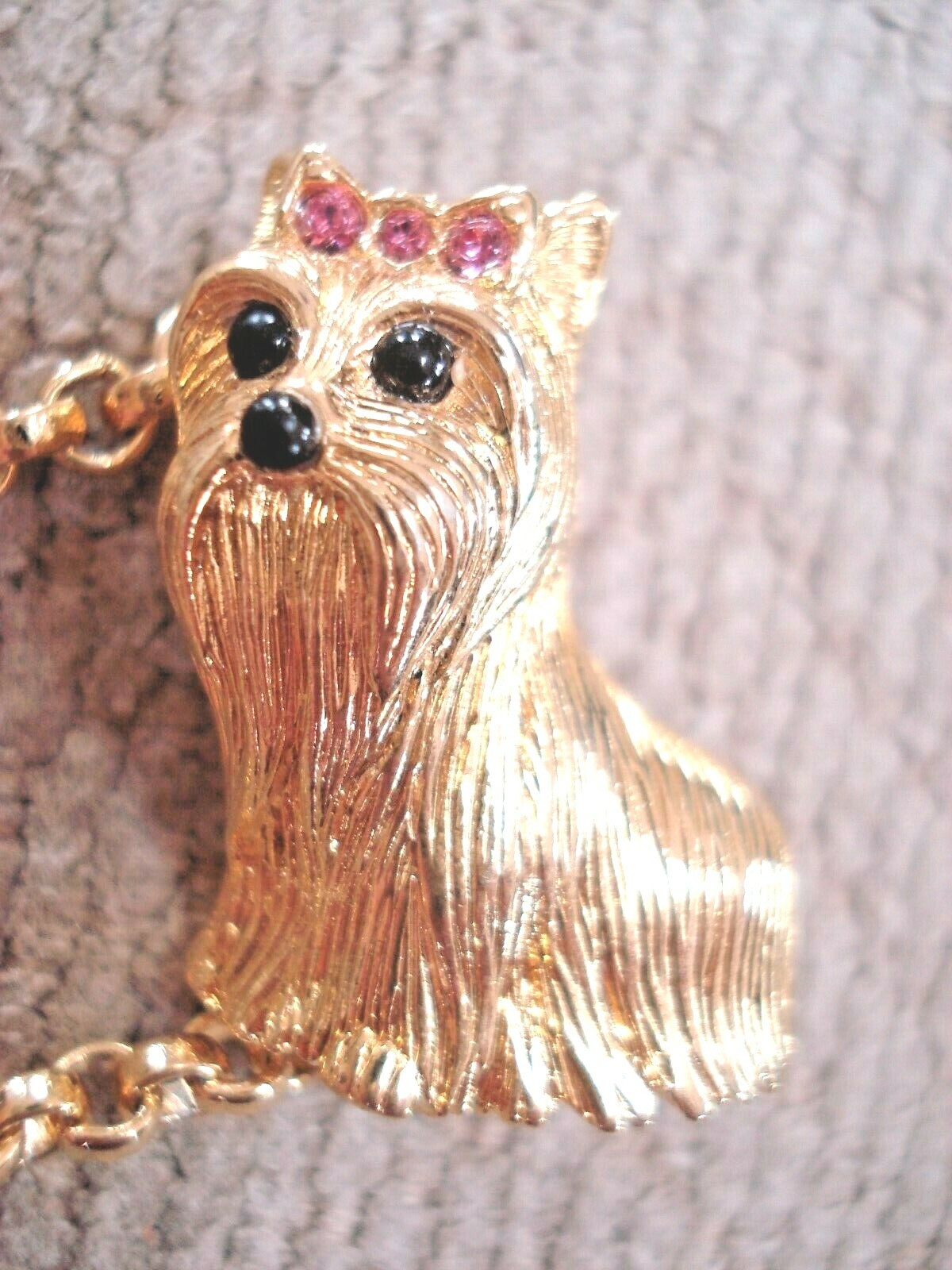 RARE ADORABLE Joan Rivers VERONICA Yorkie Dog Crystal… - Gem