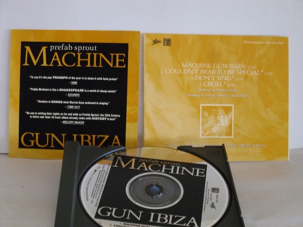 Prefab Sprout - Machine Gun Ibiza Promotional ONLY CD Si ** Free ...
