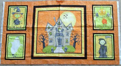 1 Scary Halloween "Jeepers Creepers" Quilting Crafting Sewing Fabric ...