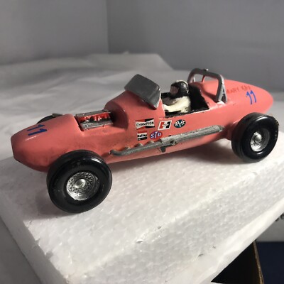 Vintage Folk Art Mary Kay Pink Handpainted Derby Pinewood Race Toy Car ...