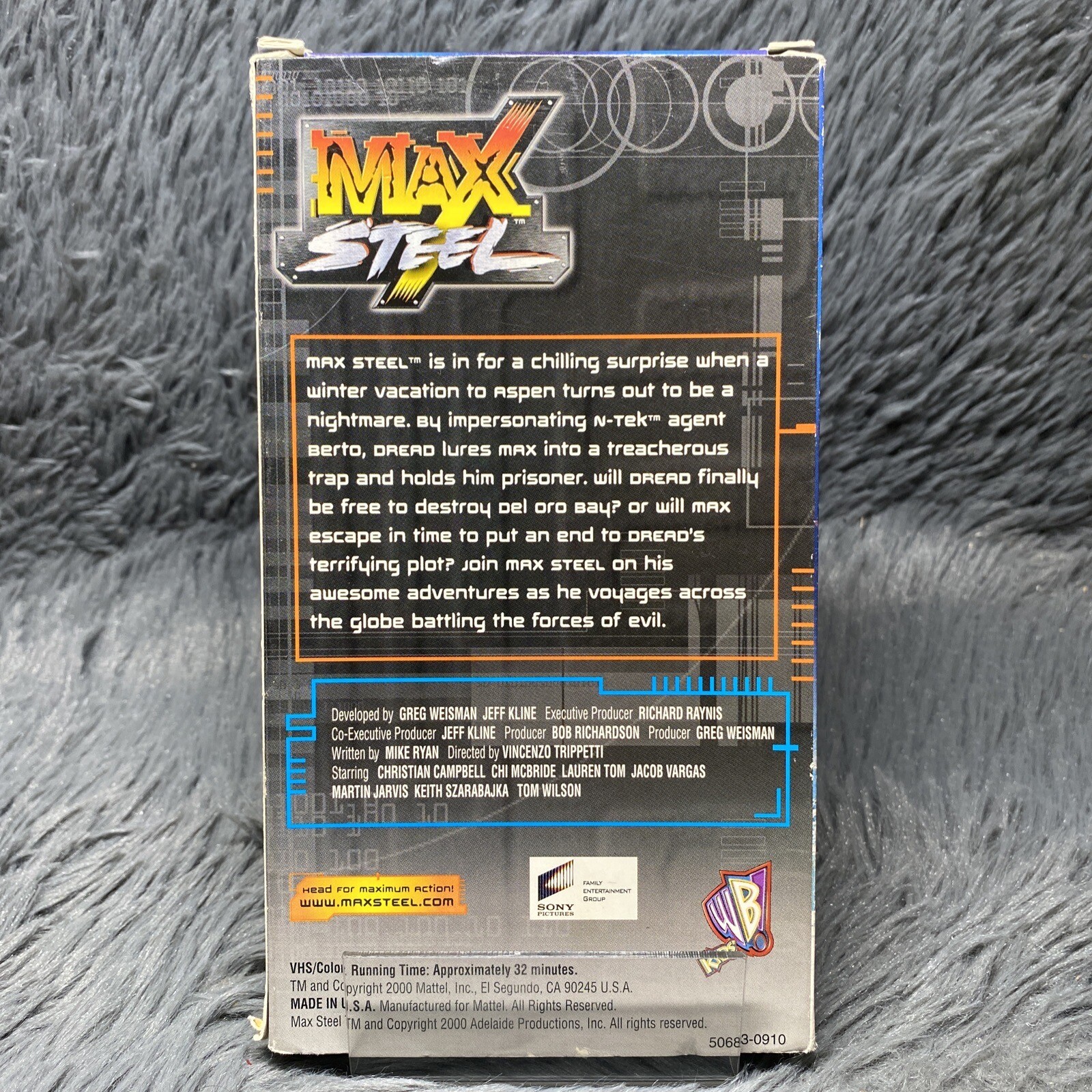 Max Steel Snow Blind VHS 2000 Kids WB Martin Jarvis Matt Kaminsky ...