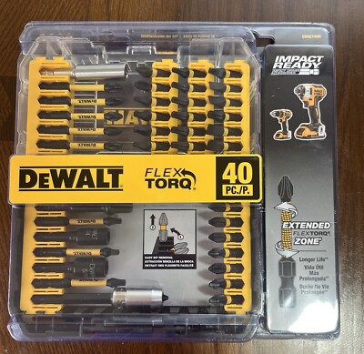 DEWALT Impact Ready Flex Torq 40 Piece Screwdriving Bit Set (DWA2T40IR ...