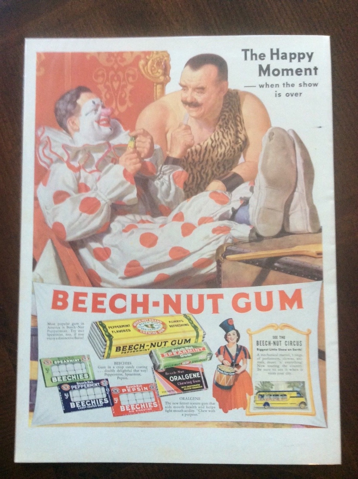 Vintage 1937 magazine ad Beech-Nut Chewing Gum nice | eBay