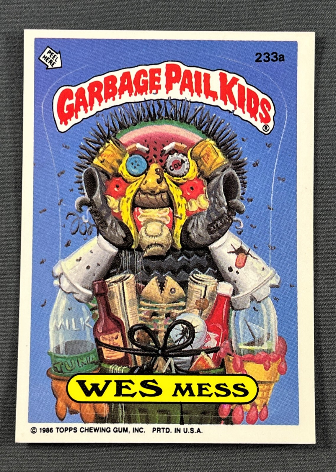 1986 Topps Garbage Pail Kids Series 6 WES MESS 233a GPK Trading Card ...