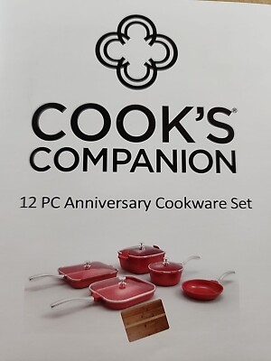 Cooks 12-Pc. Cookware Set - Glass Lids w/ Steam Vents. UU | eBay