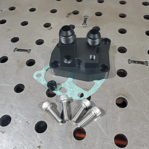 Oil Filter Relocation Plate - om606, om603 697560621747| eBay