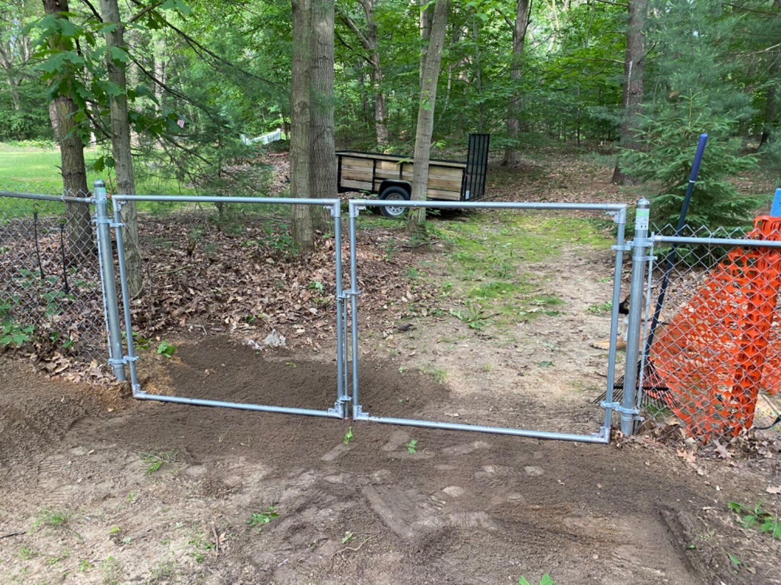 36" Chain Link Drop Rod/PIN Latch for 1-3/8" Frame Double Gate Chain ...