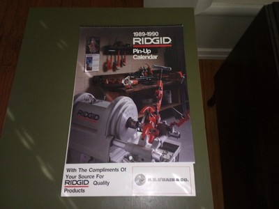RIDGID 1989-1990 Pin-up Calendar | eBay