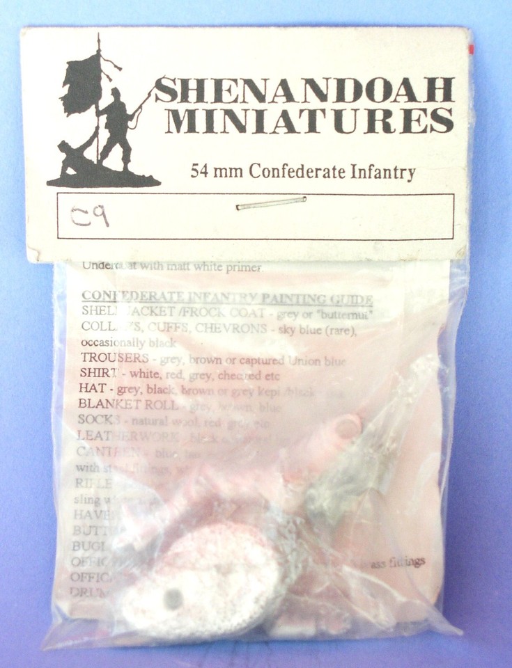 CONFEDERATE INFANTRYMAN ADVANCING - C9 Shenandoah Miniatures - 54mm ...