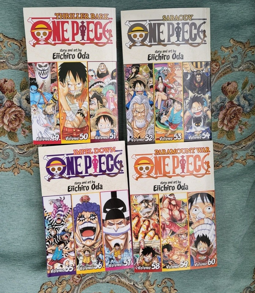 One Piece (3-in-1 Edition) 10 books English Manga Set 11-20 (Vol. 31-60 ...