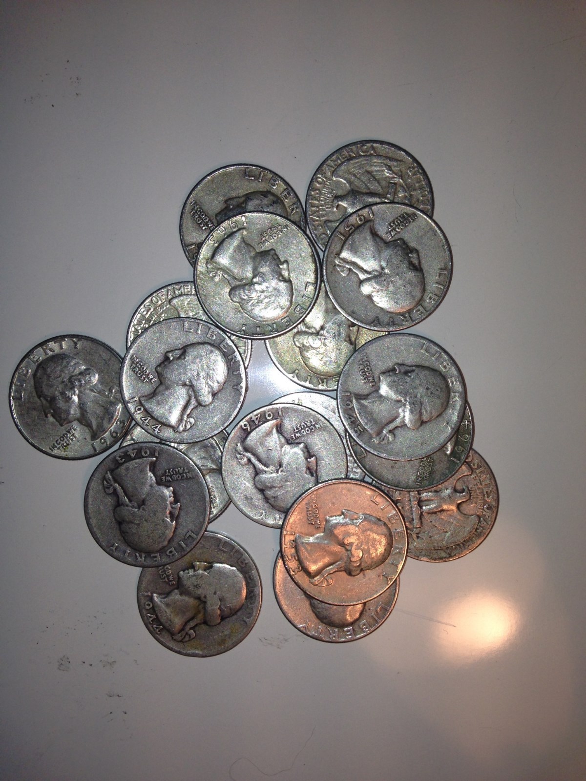 WASHINGTON QUARTERS 90% US Junk Silver Coins $100.00 ONE 3 | eBay