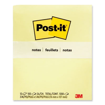 Notes NOTE,,3X5,12/PK,YW 655 3M/COMMERCIAL TAPE DIV. Notes 655 ...