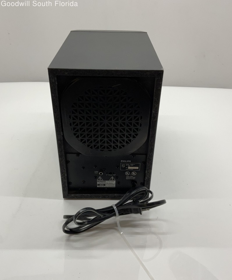 Philips Model SW990/17 Black 75 Watt Home Theater Powered Subwoofer ...