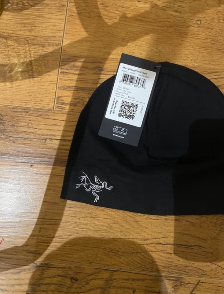 Arc'teryx Rho Toque Beanie Skull Cap Running hat Wool - One Size | Fast ...