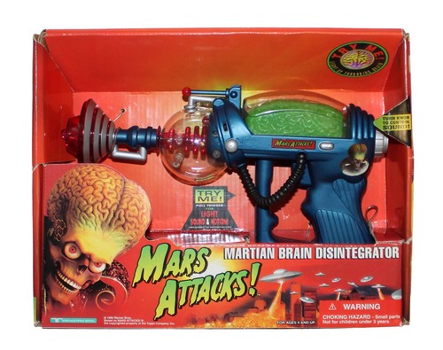 Boxed & Working MARS ATTACKS! - Martian Brain Disintegrator Gun - 1996 ...