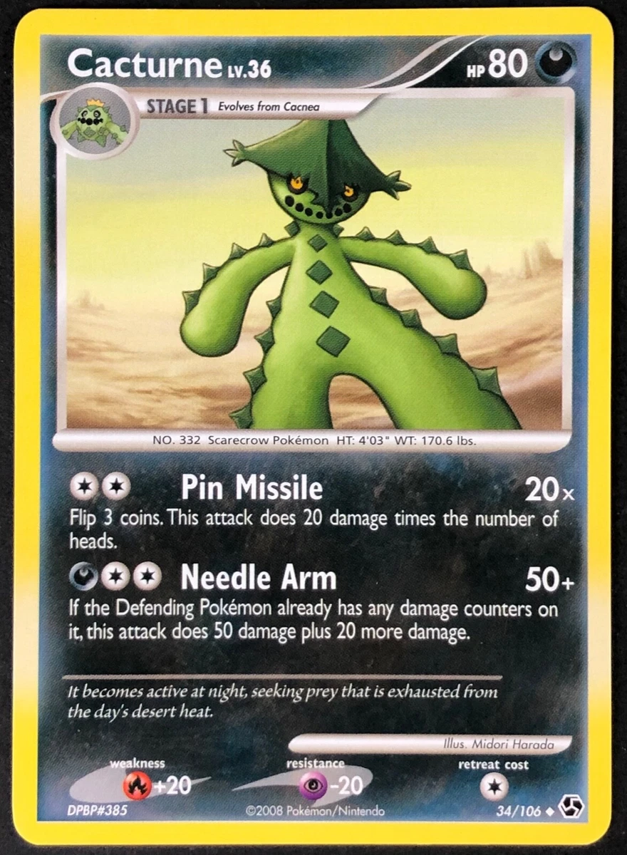 Cacturne Pokemon Card