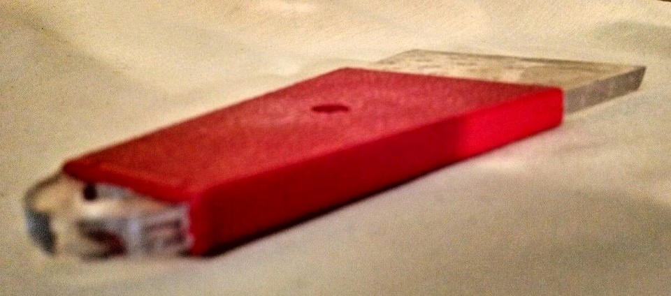 ICE SCRAPER VINTAGE ICE DOZER WELLER SIOUX CITY IOWA CLEAR FLAKES RED ...