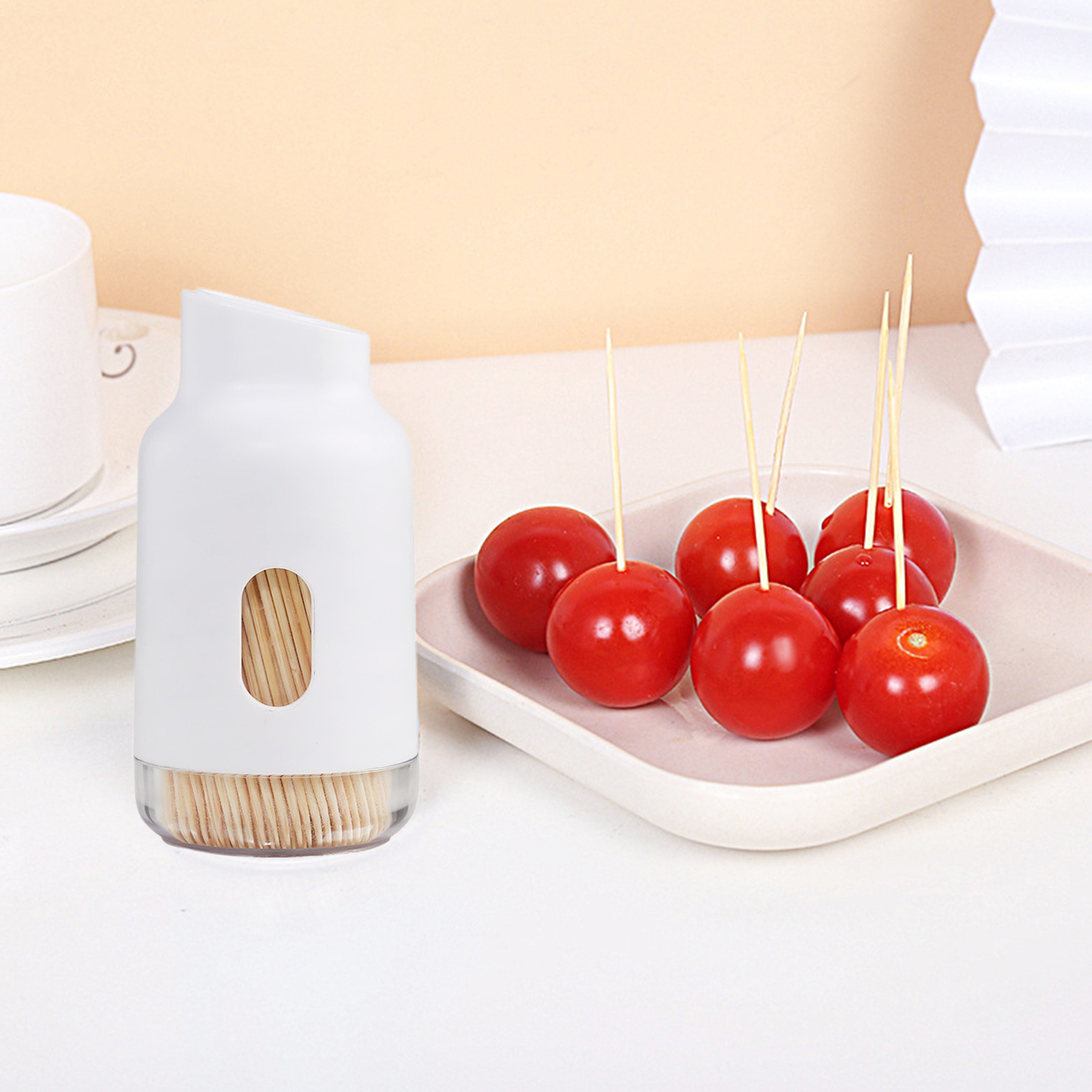 1 Set Toothpick Dispenser Easy to Refill Pick Fruit Clean Toothpick | eBay