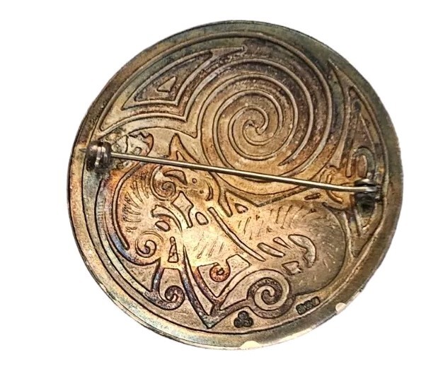 Tara Ware Dublin Ireland Celtic Enamel Dragon Brooch Pin Gold Tone W ...