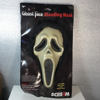 Scream 4 Ghost Face Bleeding Fun World Adult Mask in original package ...
