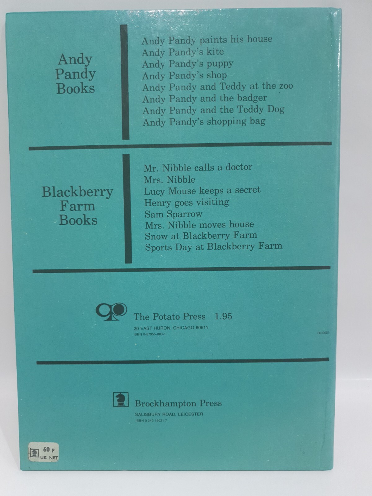 ANDY PANDY PAINTS HIS HOUSE, Hardcover, By Maria Bird, 1972, 2nd ...