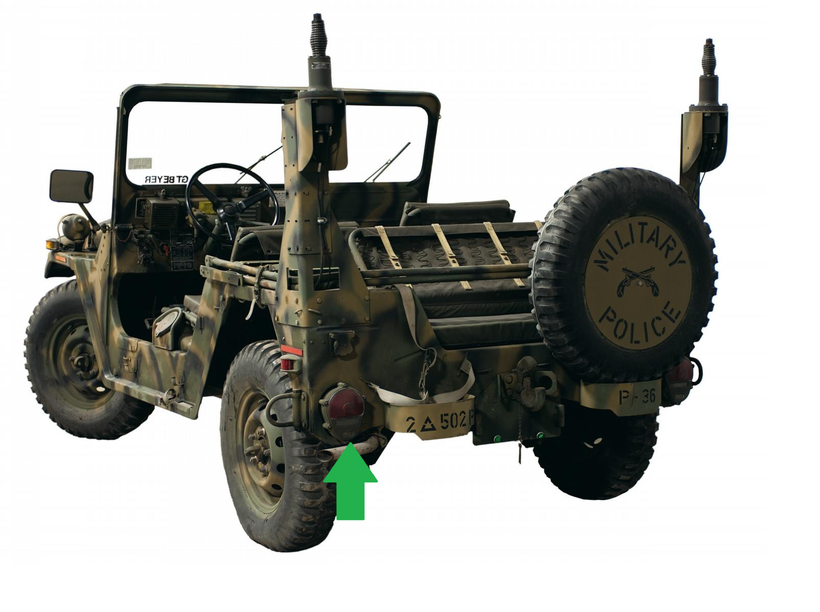 2HMMWV Hummer M998 M35 Military Vehicles Trailer M116 Rear Tail Light ...