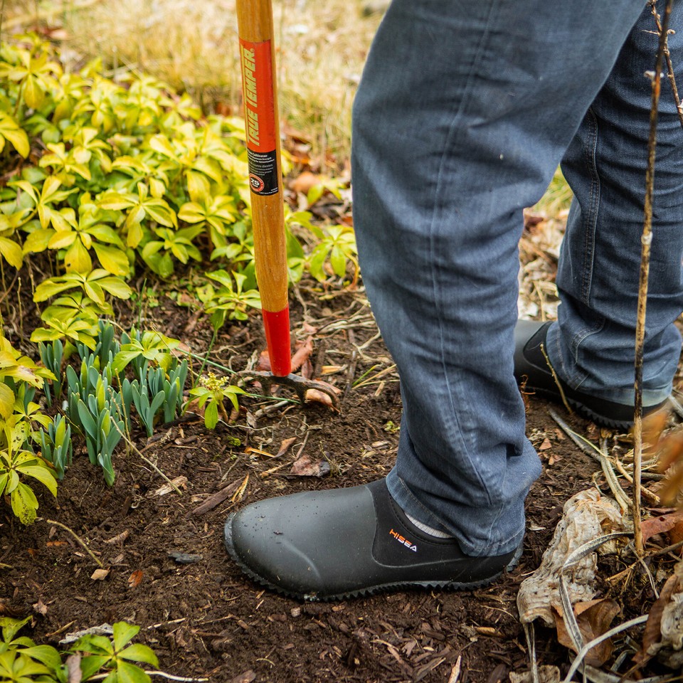 HISEA Unisex Rain Boots Low Top Neoprene Waterproof Slip-On Garden ...