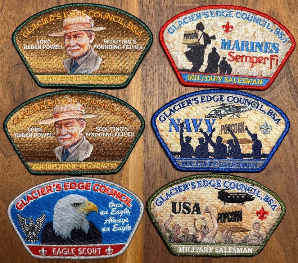 Large Collection of Glacier's Edge Council CSP Patches Wisconsin Boy ...
