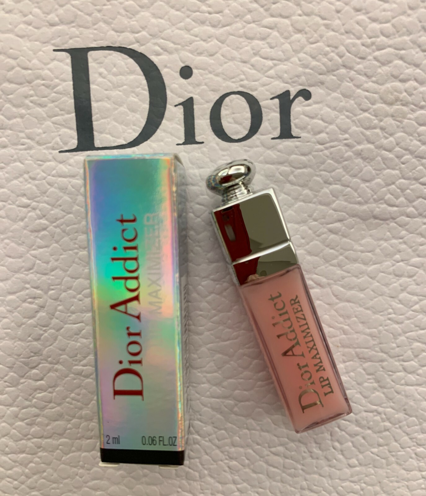 Dior Addict Lip Maximizer High Volume Plumper 2ml 001 Pink Sample Size ...