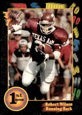 1991 Wild Card Draft #85 Robert Wilson | eBay