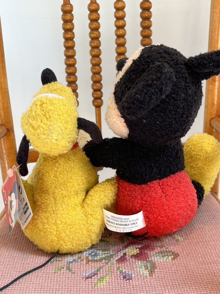 Mickey Mouse Pluto Plush Disney Rare Vintage Toys R Us Stuffed Animal ...