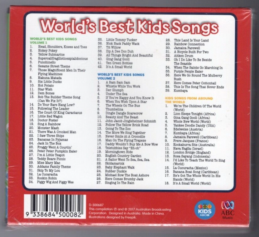 Kids ABC - World's Best Kids Songs - CD (Brand New Sealed) | eBay
