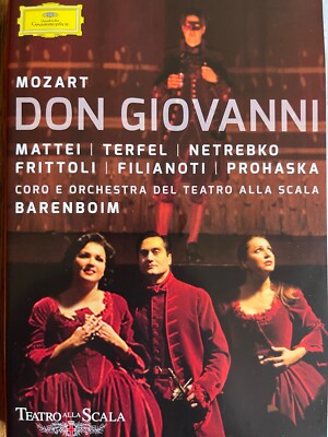 MOZART - Don Giovanni - Mattei / Barenboim / La Scala 2 x DVD Exc Cond ...