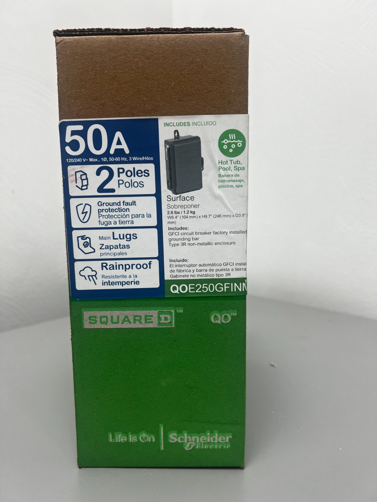 Square+D+QOE250GFINM+50A+Spa+Panel+Main+Lug+Load+Center for sale online ...