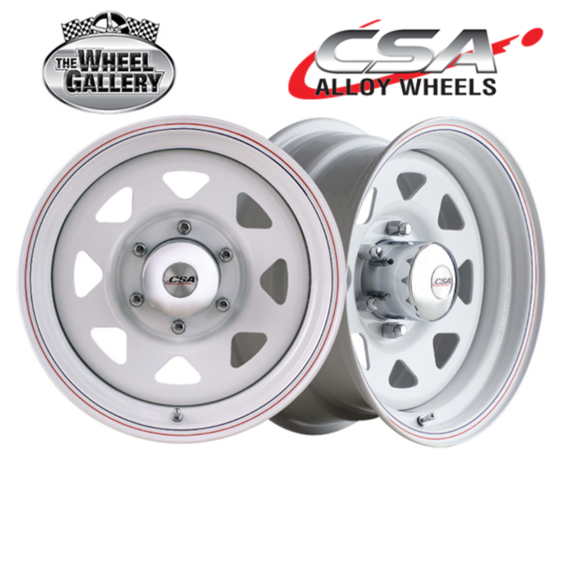 CSA Ranger Steel 16x8 5/150 -14N White Set of Steel Wheel Wheels | eBay ...