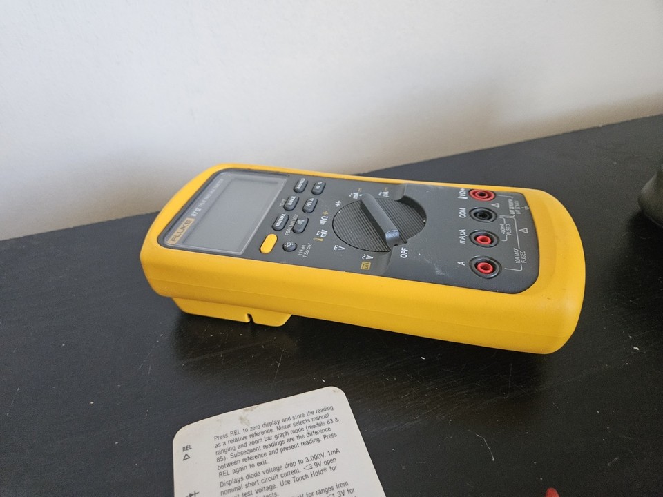 FLUKE 87-V True RMS Handheld Multimeter Case Leads Tested | eBay