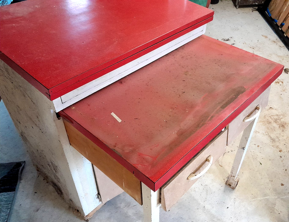 PROJECT Vintage 1950s 1960s Kitchen Base Unit Pull Out Cabinet Dresser ...