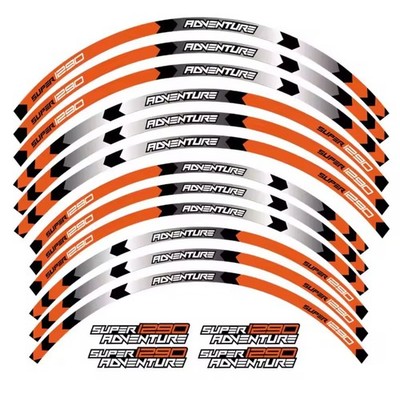 Racing Wheel Tire Rim Reflective Decal Sticker For KTM SUPER 1290 ...