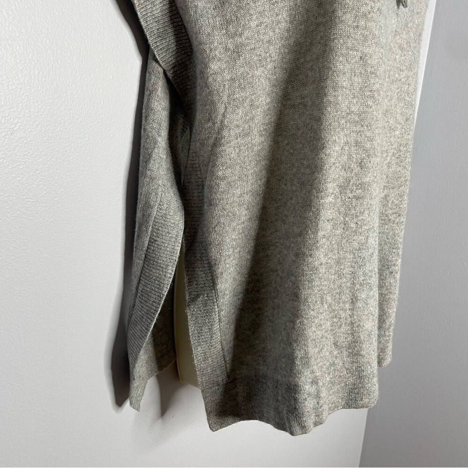 Cullen Cashmere Turtleneck Open Sides Sweater Grey Small | eBay