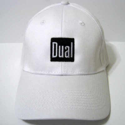 DUAL Turntable Electronics - White - 100% Cotton Golf Baseball Cap Hat ...