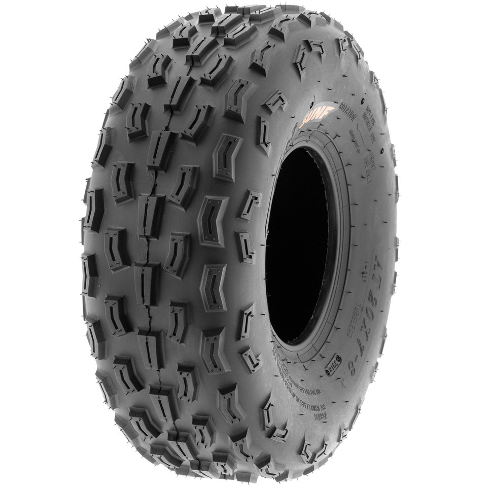 SunF 20x7-8 ATV UTV Tire 20x7x8 Knobby Tubeless 6 PR A029 - Pair of 2 ...